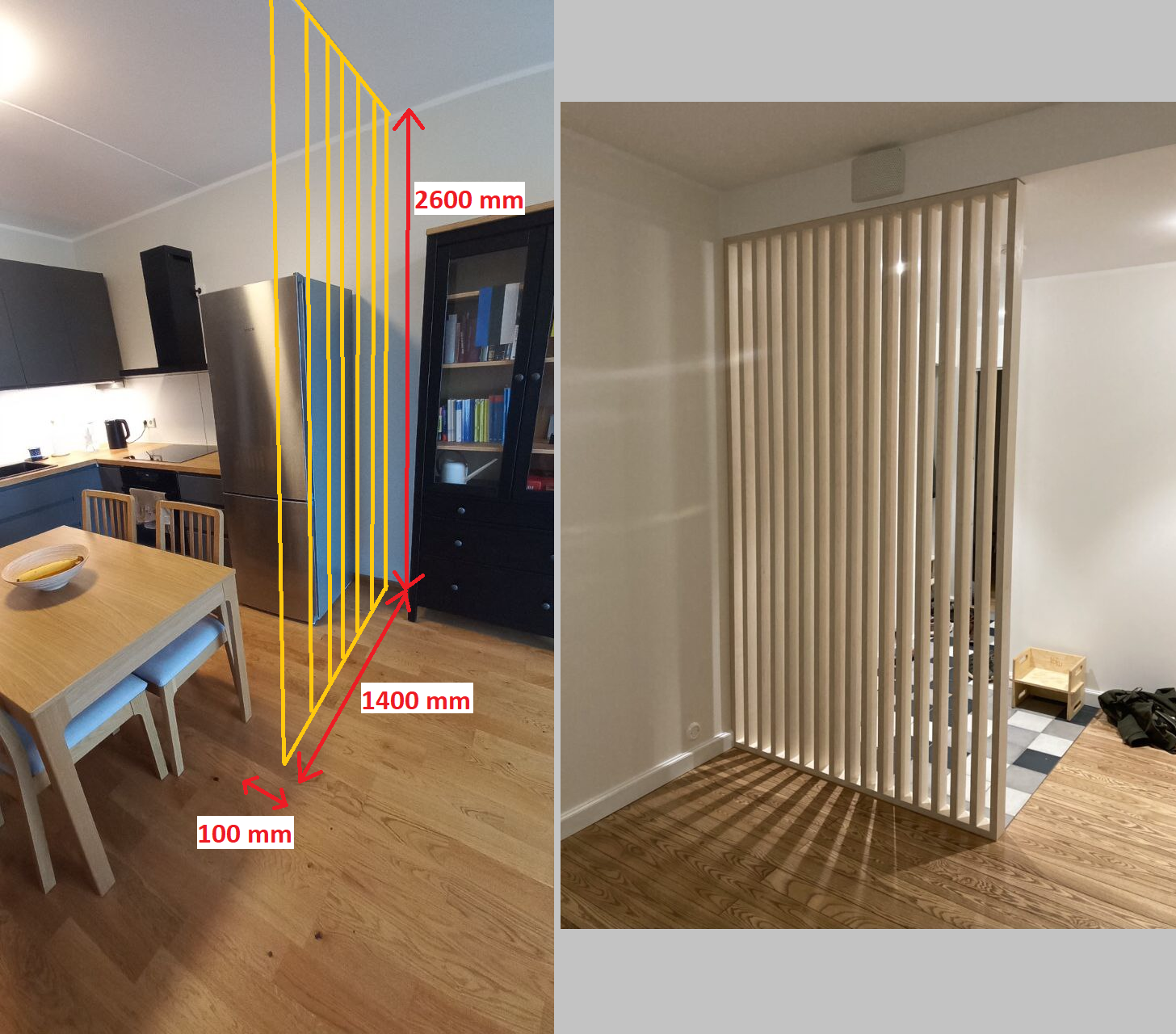 Puidust vahesein - Hange.ee